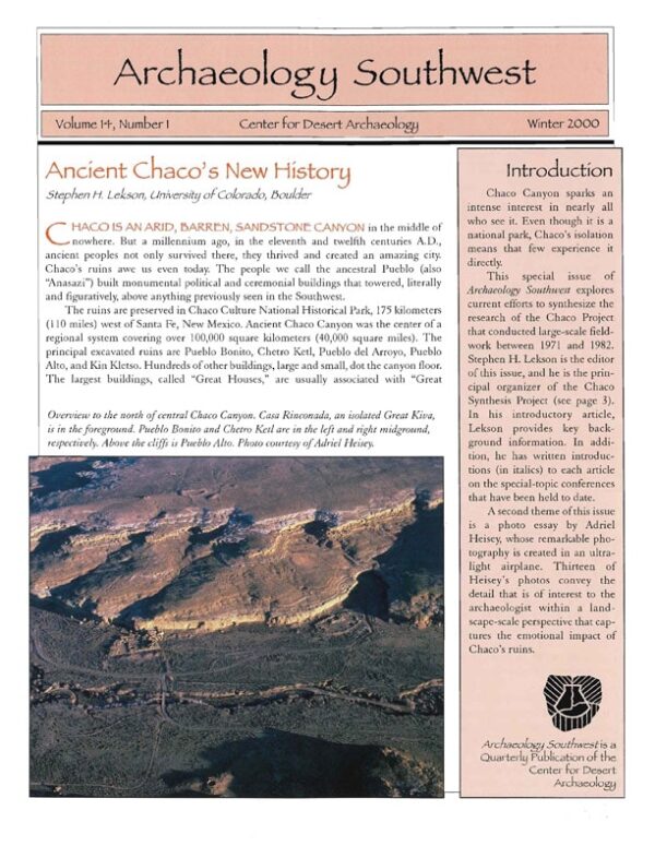 Ancient Chaco's New History (ASW 14-1) - Archaeology Southwest