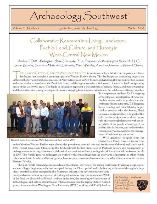 Collaborative Research in a Living Landscape: Pueblo Land, Culture, and ...