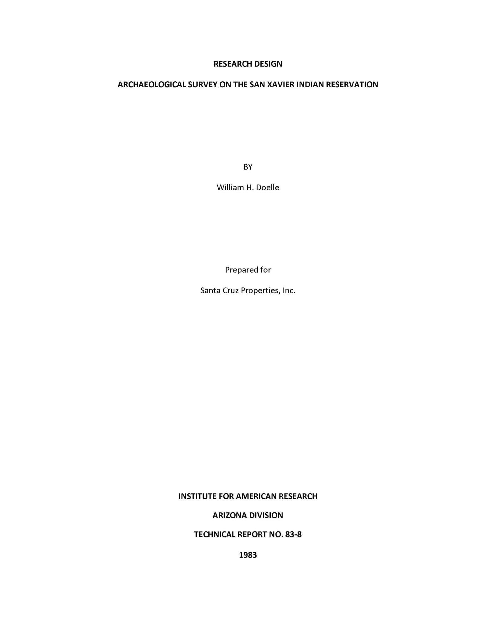 Archaeological Research Design - Design Talk